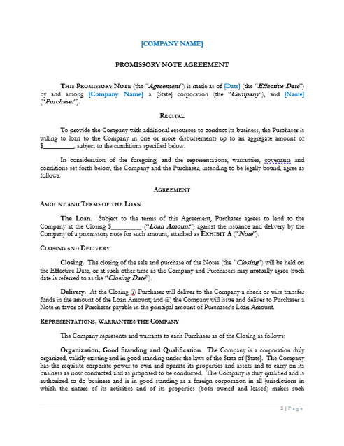 Colorado Promissory Note (updated: Nov 2023)